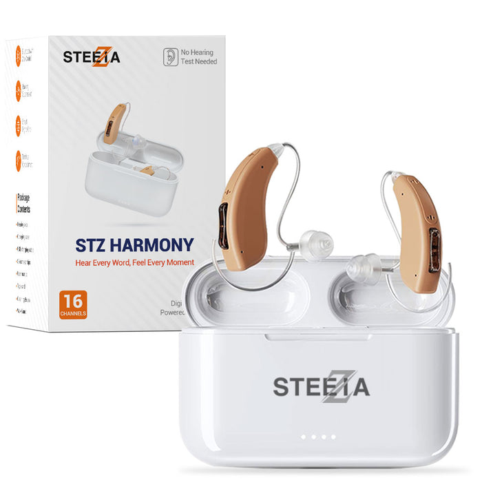 STZ Harmony ™ Rechargeable, Bluetooth RIC Digital Hearing aids – Steezia